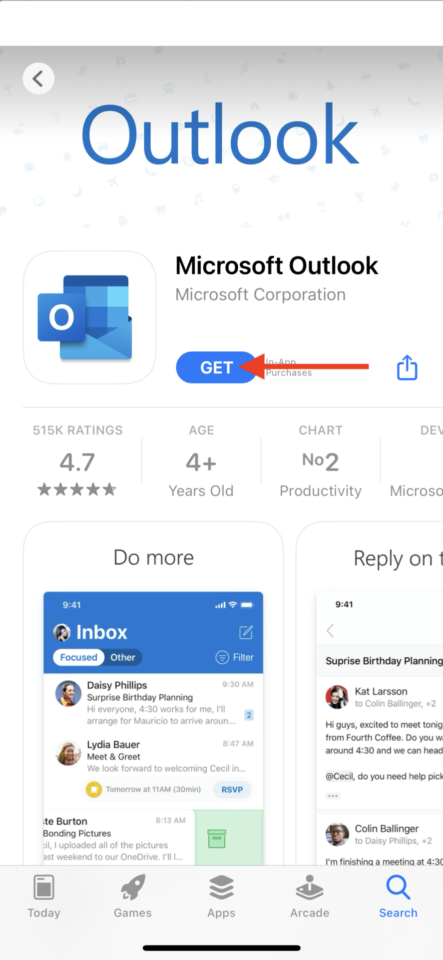 Microsoft 365 - iOS Outlook » Sublime Media Ltd